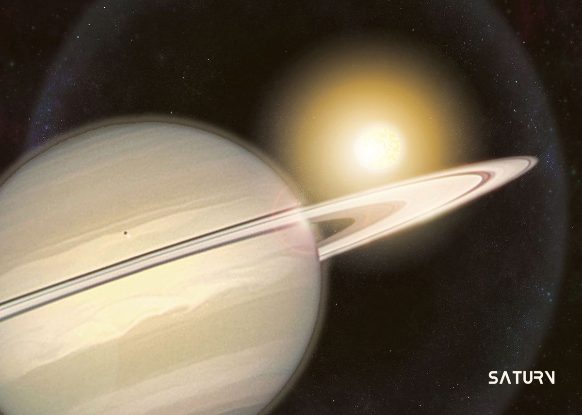 'Saturn' Poster, picture, metal print, paint by Pixxelworks Florian ...