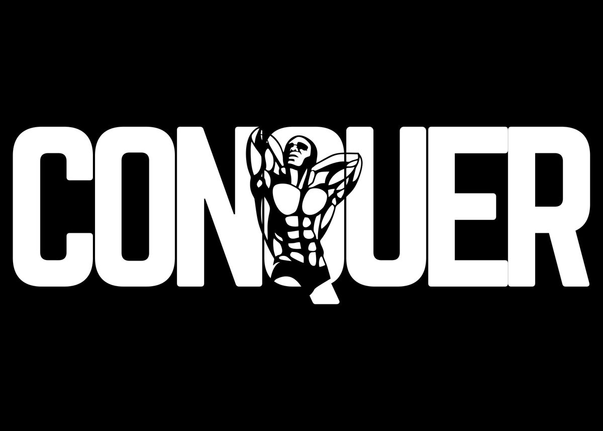 'Conquer' Poster, picture, metal print, paint by albran karan | Displate
