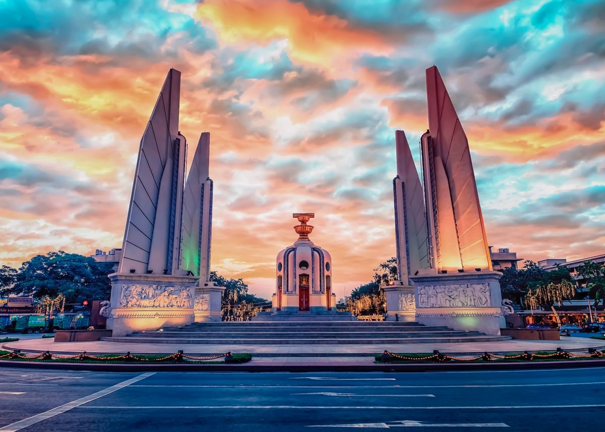 'Democracy Monument' Poster, picture, metal print, paint by Mango Art ...