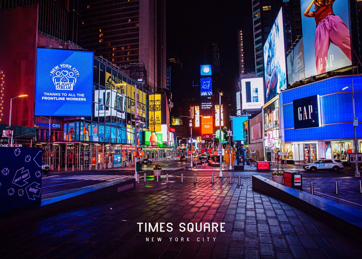 'Times Square ' Poster by Famous City | Displate