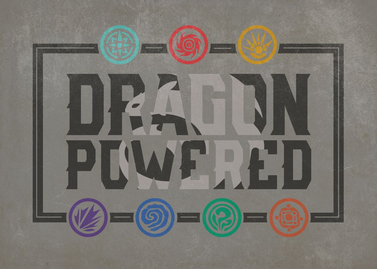 'Dragon Powered' Poster, picture, metal print, paint by How To Train ...