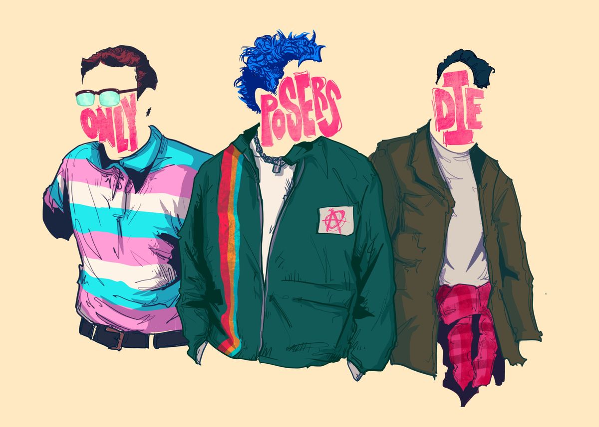 'Only Posers Die' Poster by LVB Art | Displate