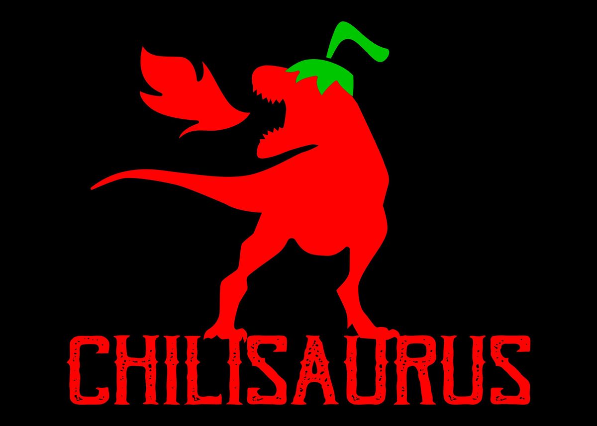 'Chilisaurus Chili' Poster, picture, metal print, paint by Michael ...