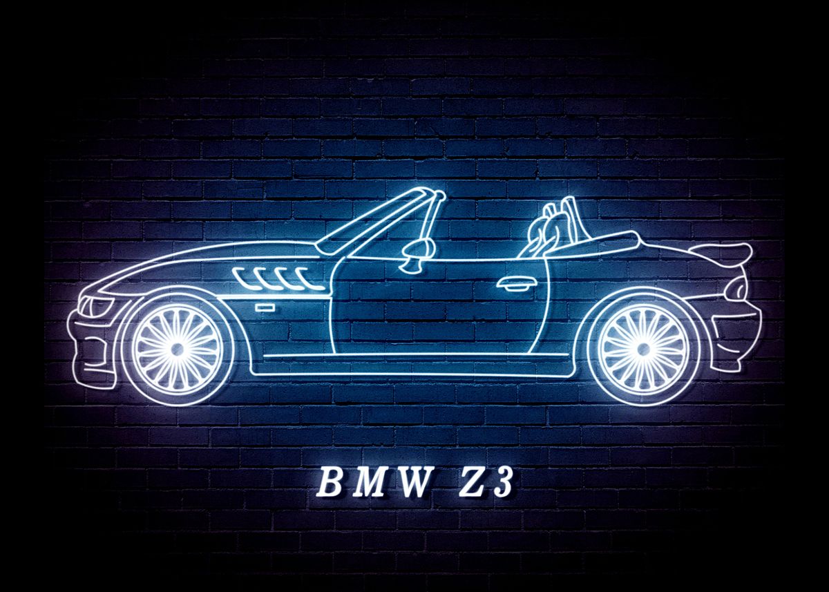 'Bmw Z3' Poster by ke ke | Displate