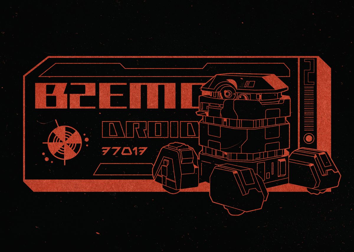 'B2EMO' Poster, picture, metal print, paint by Star Wars | Displate