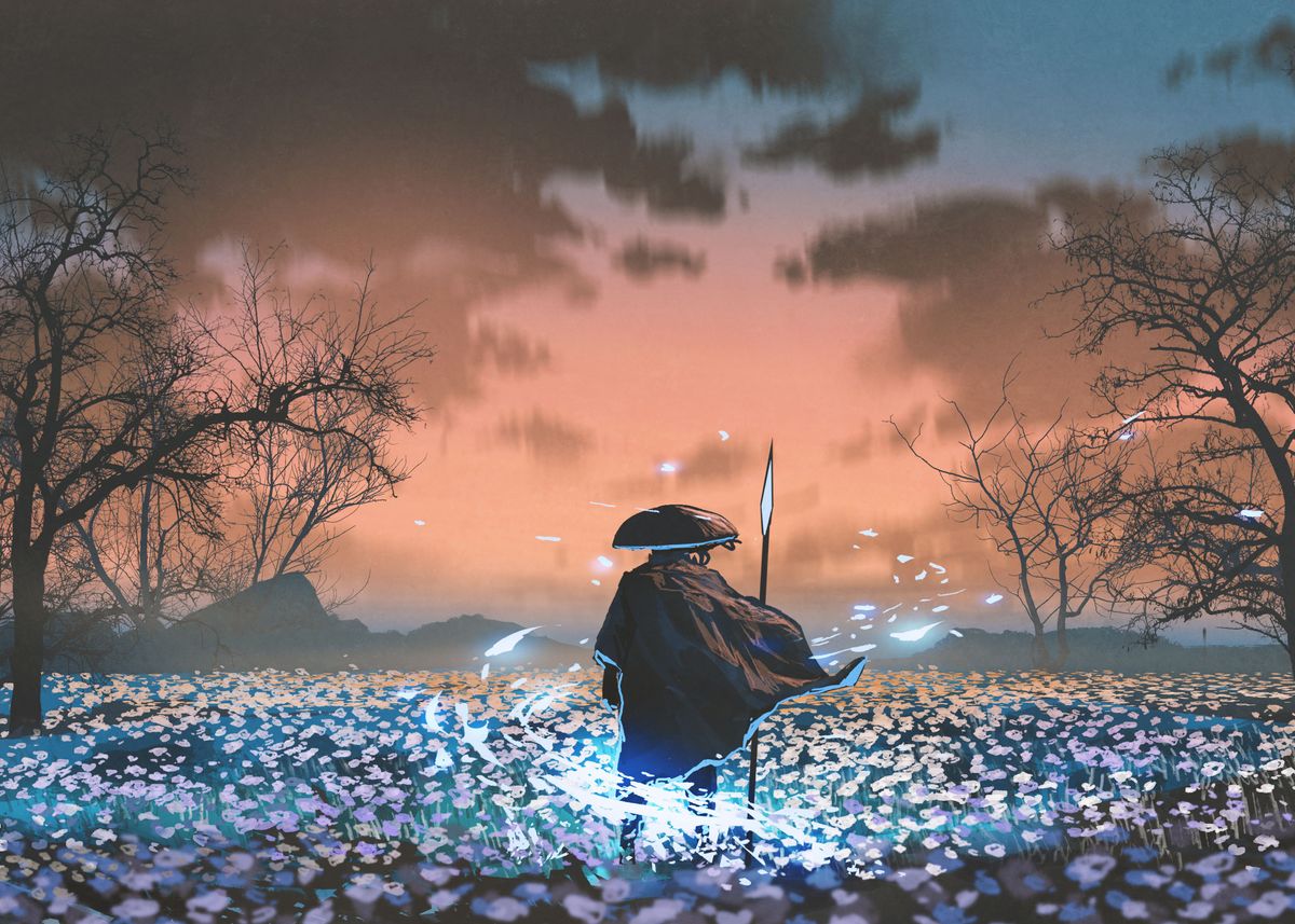 'Ancient warrior' Poster, picture, metal print, paint by Nabila Art ...