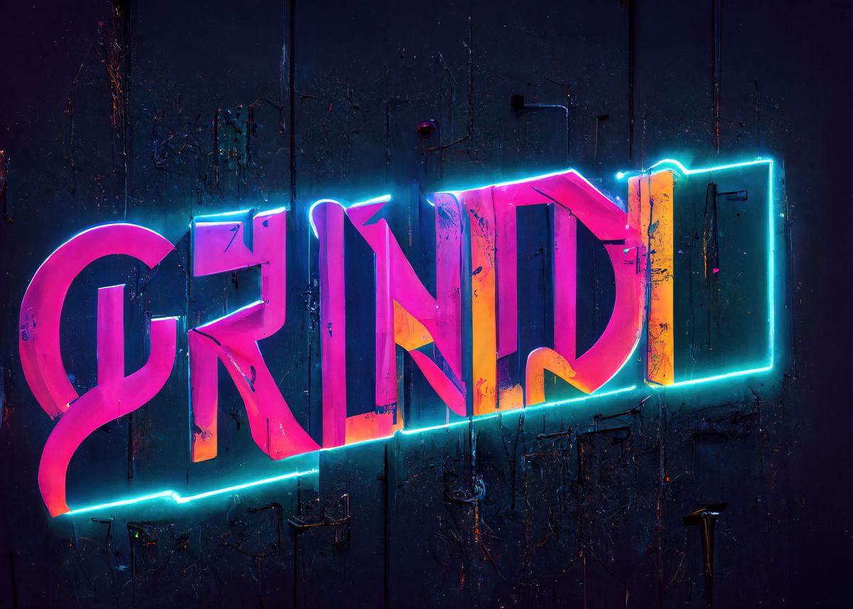 'Graffiti Grind' Poster, picture, metal print, paint by NVSN | Displate
