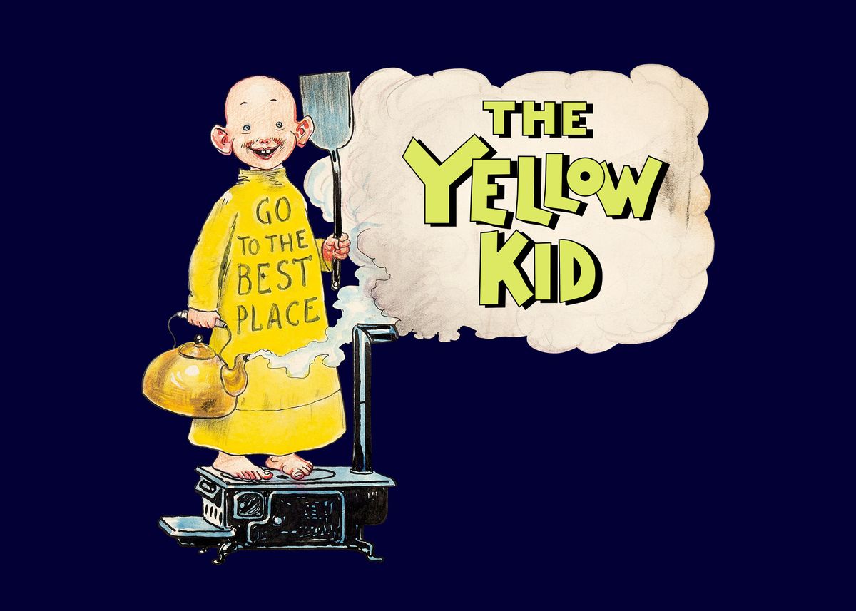 'the yellow kid' Poster by anamaria tudor | Displate