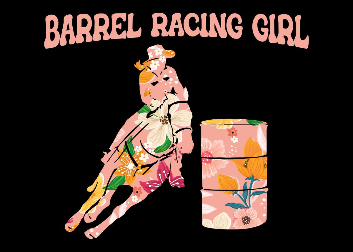 'Barrel Racing Show Horse' Poster, picture, metal print, paint by ...