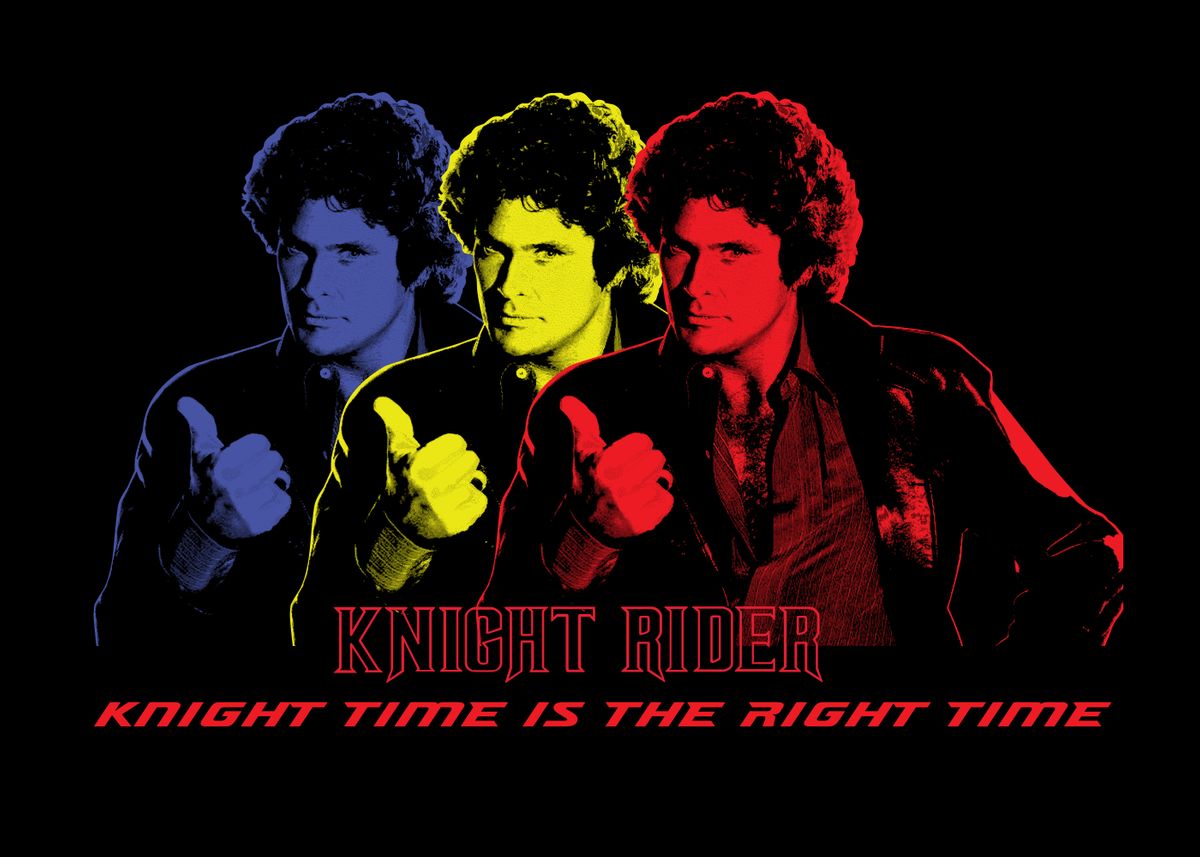 'Knight Time is Right Time' Poster, picture, metal print, paint by ...