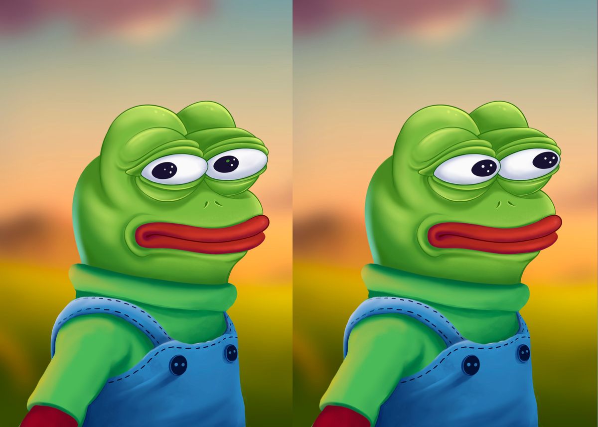 'parody Pepe Puppet ' Poster, picture, metal print, paint by sinnois ...