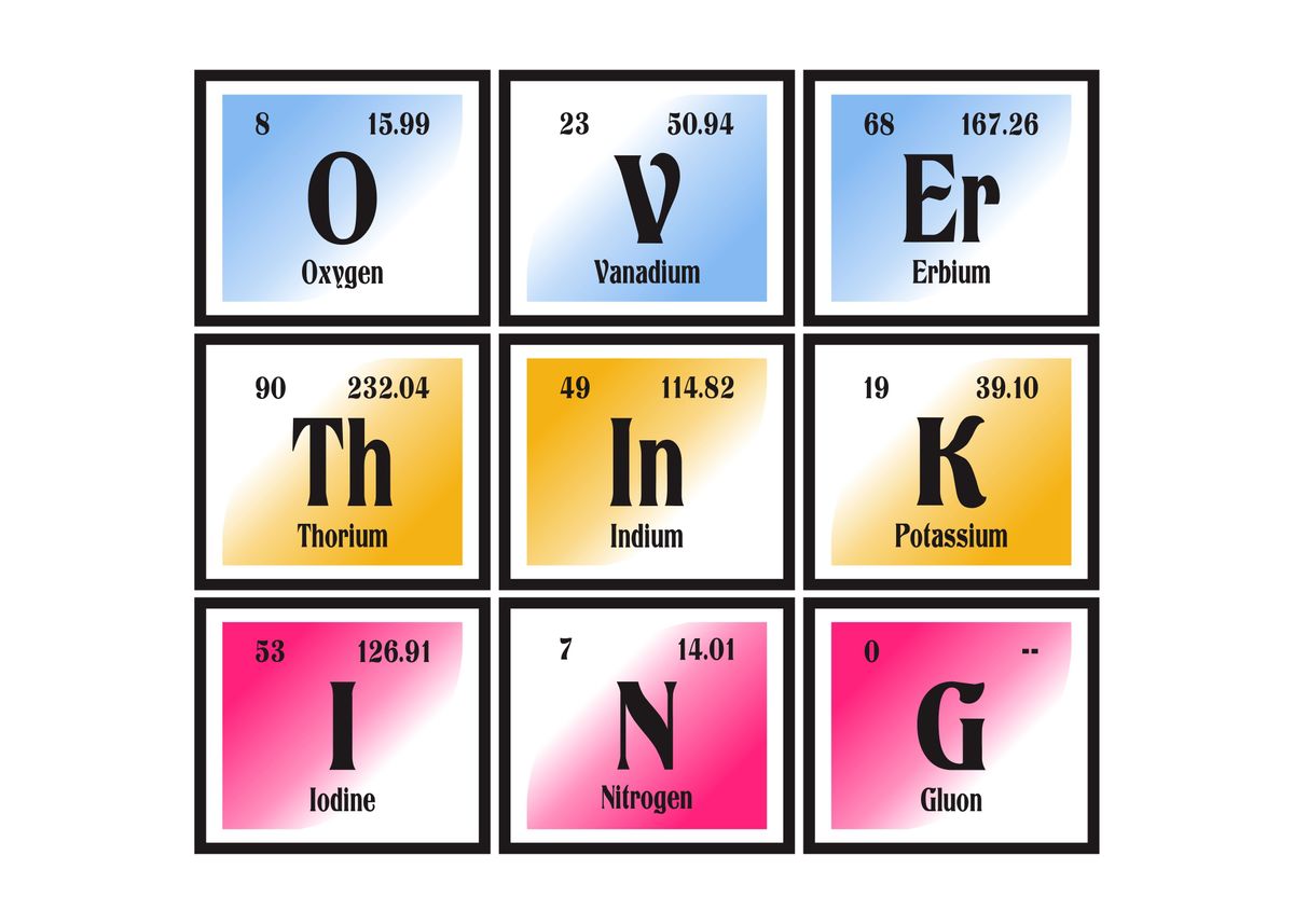 'Overthinking of Elements' Poster, picture, metal print, paint by ...