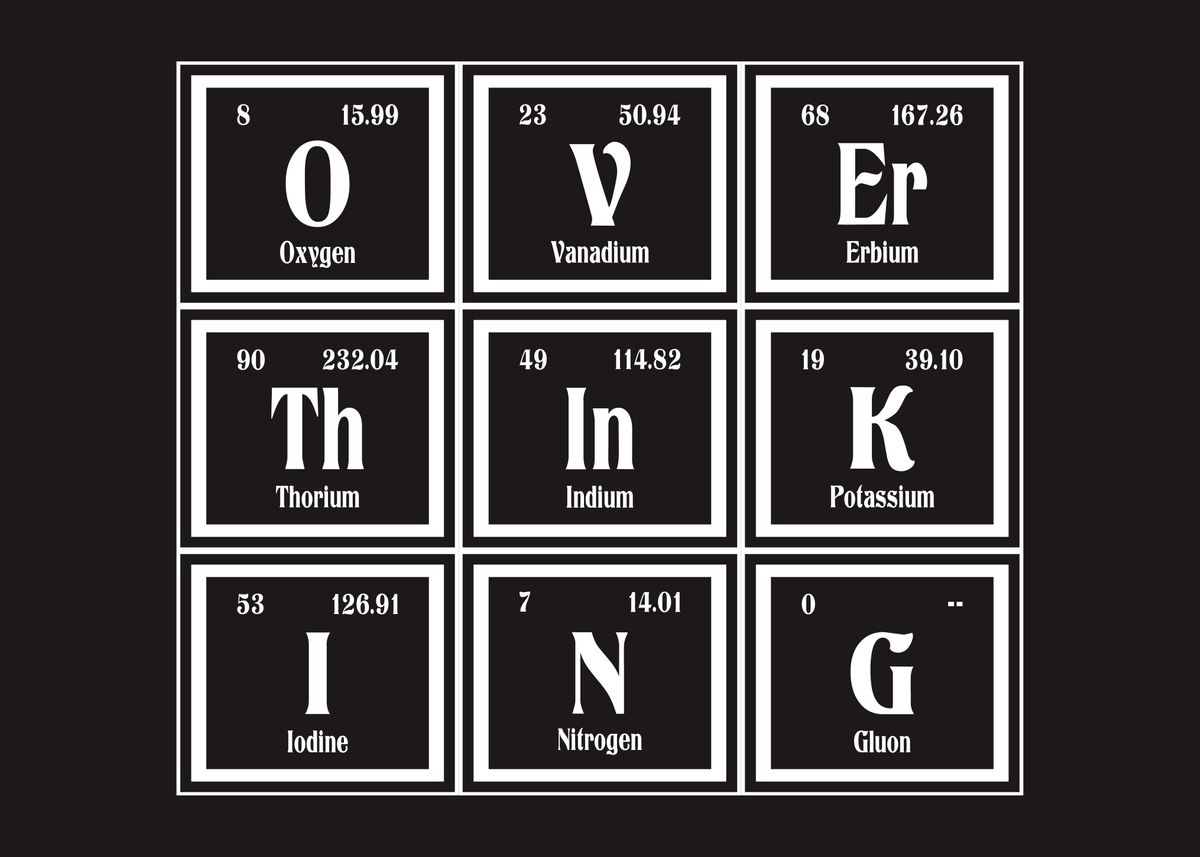 'Overthinking' Poster, picture, metal print, paint by Maozva | Displate