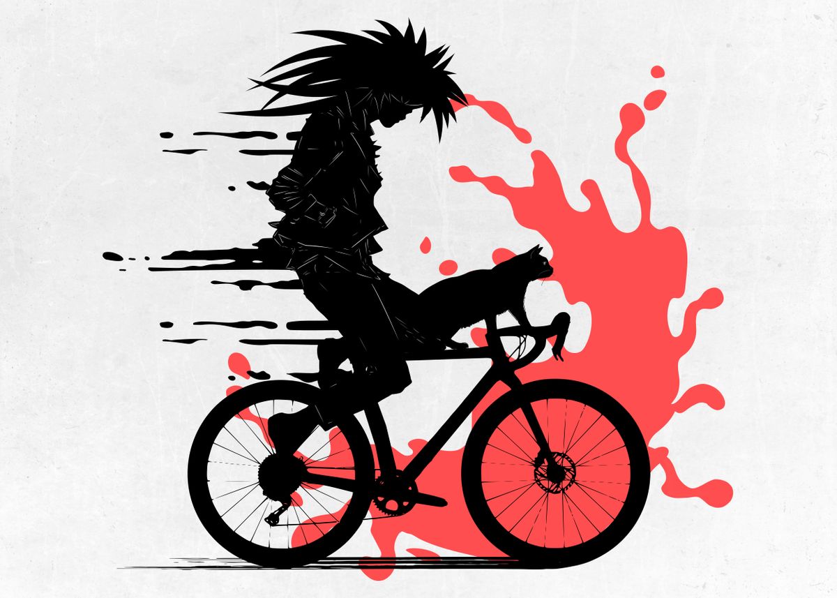 'Bicycle and Bike Punks' Poster by Ilya Danilov | Displate