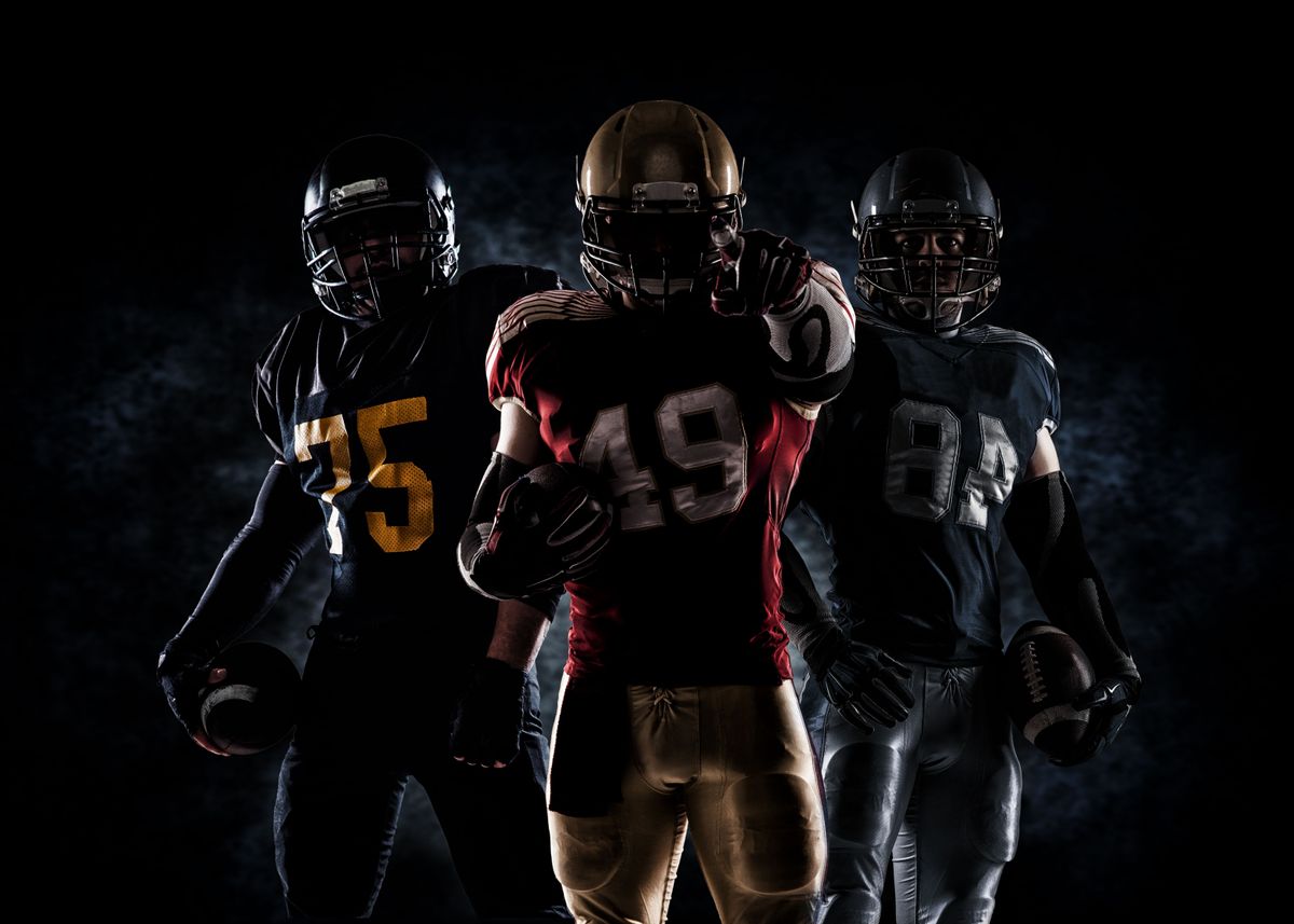 'American Football' Poster, picture, metal print, paint by Jack Far ...