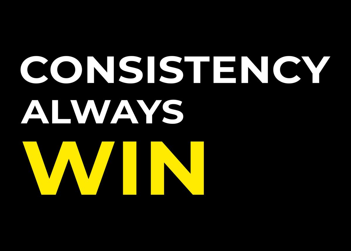 'CONSISTENCY' Poster, picture, metal print, paint by Zacky Mrf | Displate