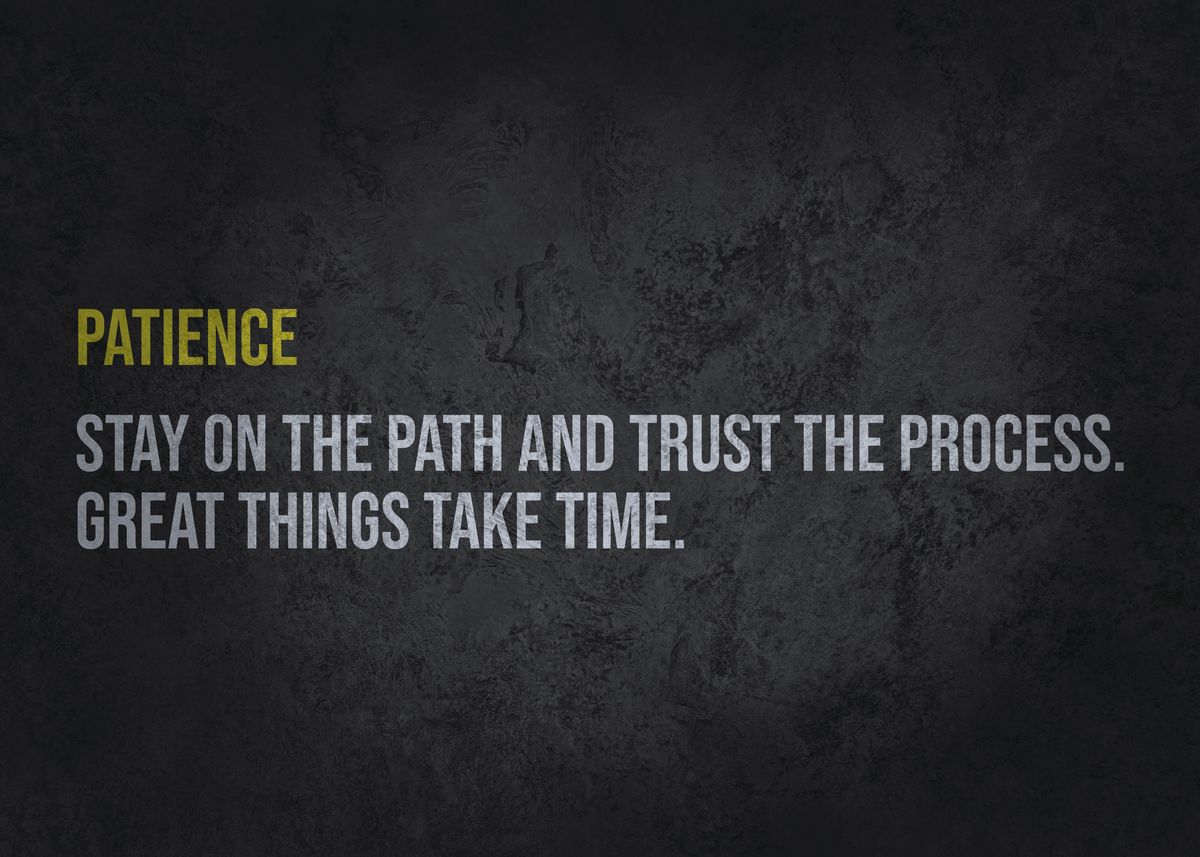 'Patience' Poster, picture, metal print, paint by CHAN | Displate