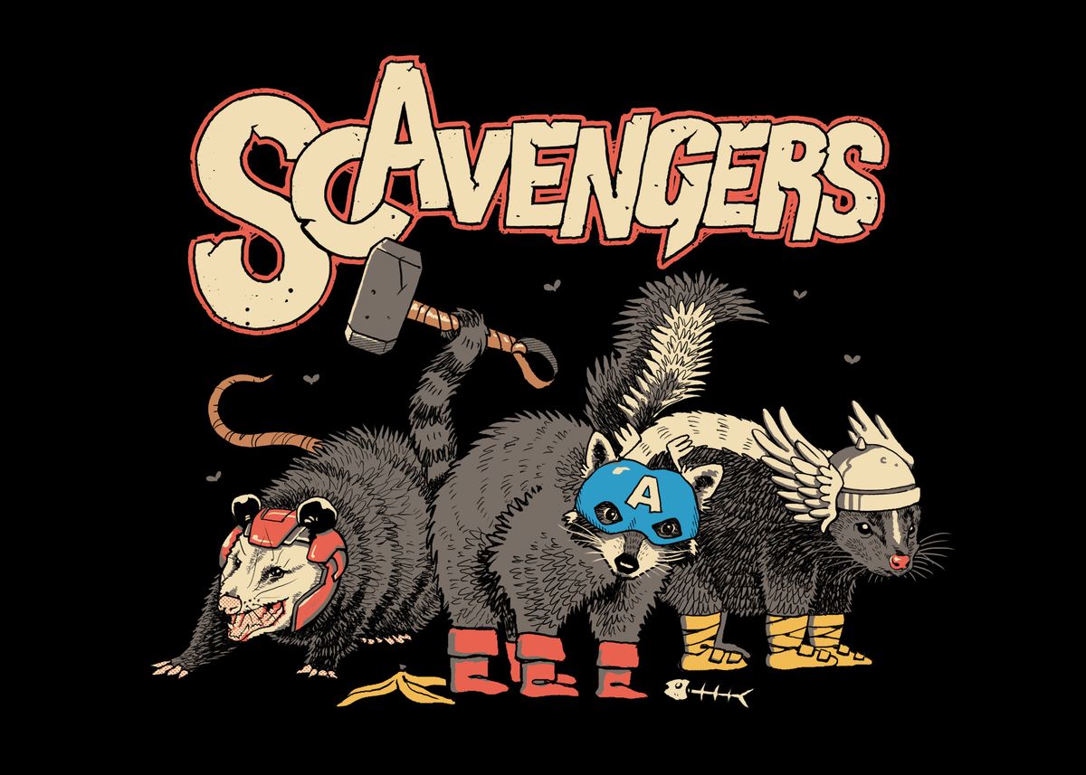 'Scavengers Assemble' Poster, picture, metal print, paint by vp ...