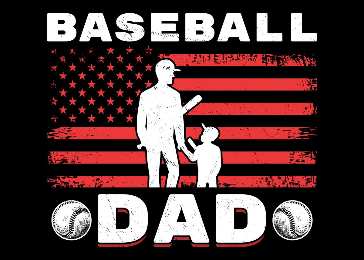 'Baseball Dad Son Baseball' Poster by professionaldesigns | Displate