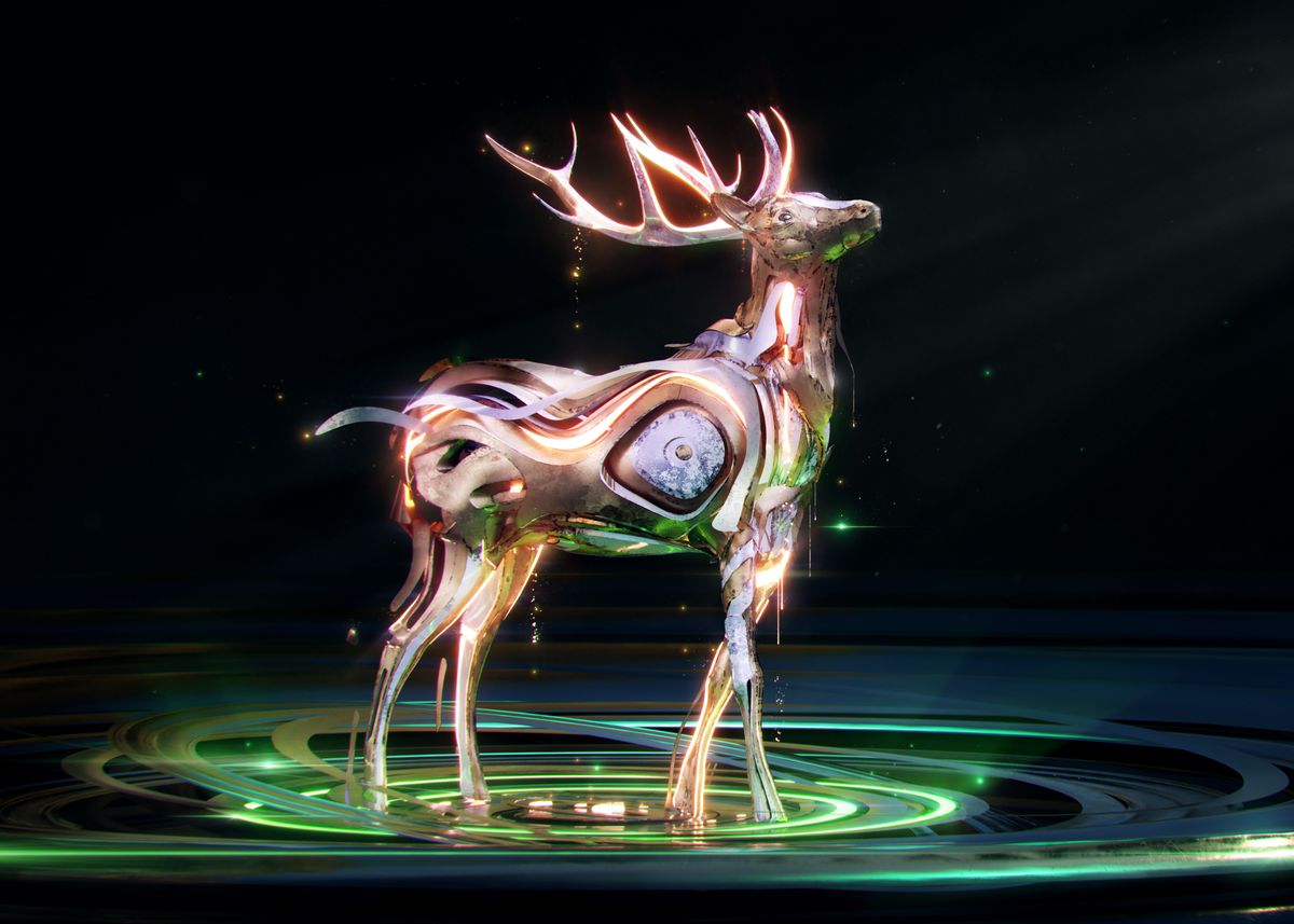 'Vestige Three' Poster, picture, metal print, paint by Adam Spizak ...