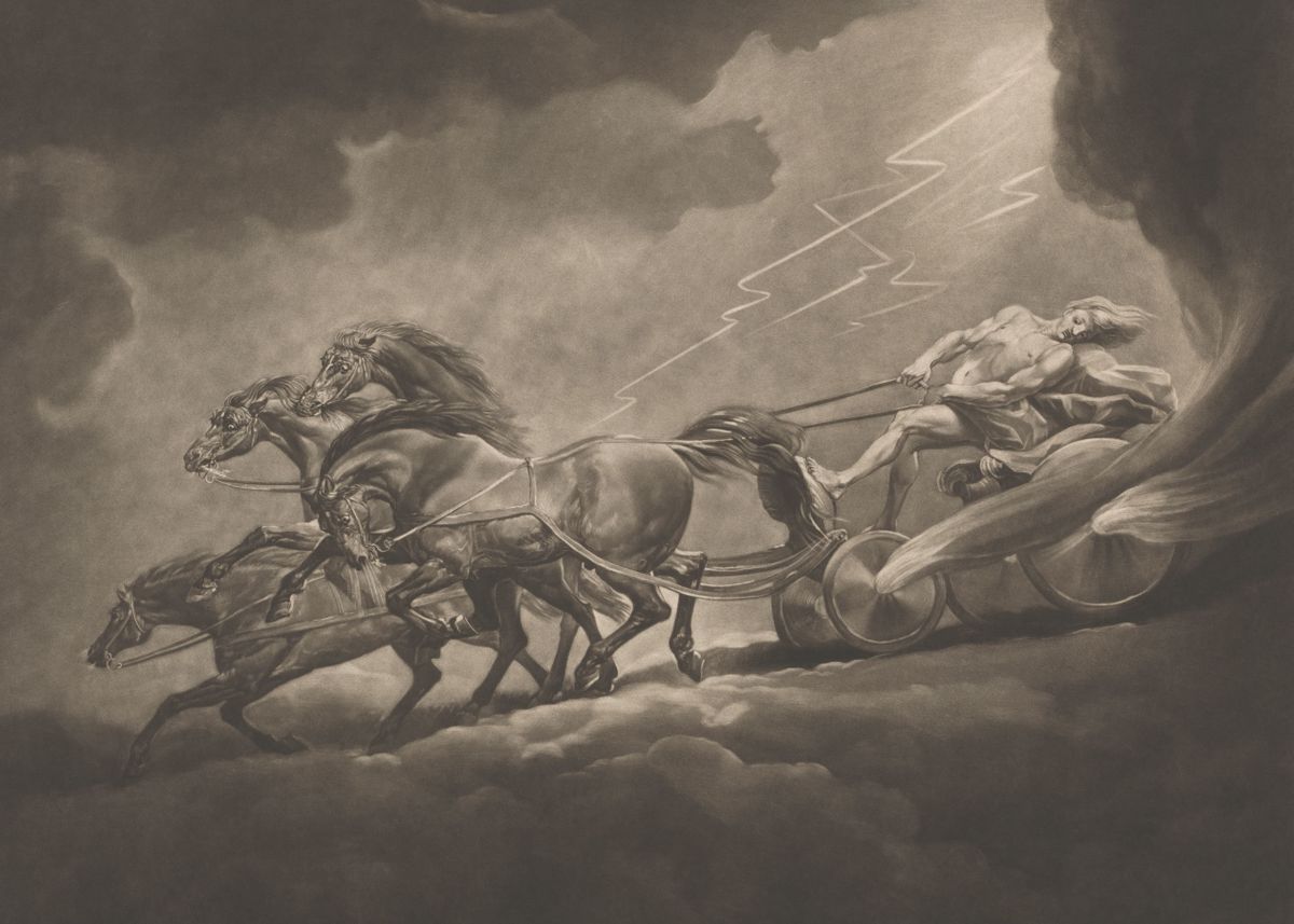 'Phaethon In Sun Chariot' Poster, picture, metal print, paint by ...