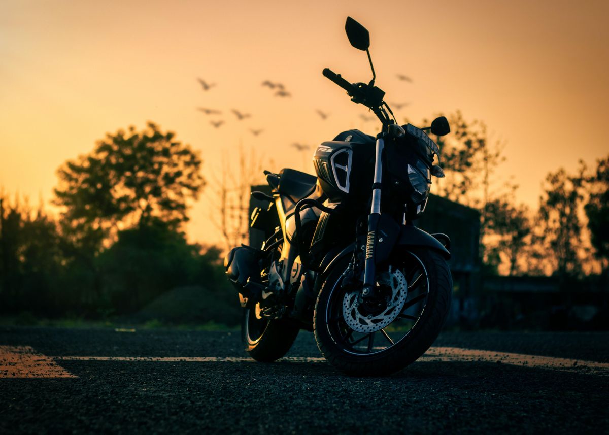 'Yamaha FZ5' Poster, picture, metal print, paint by Sam Gong | Displate