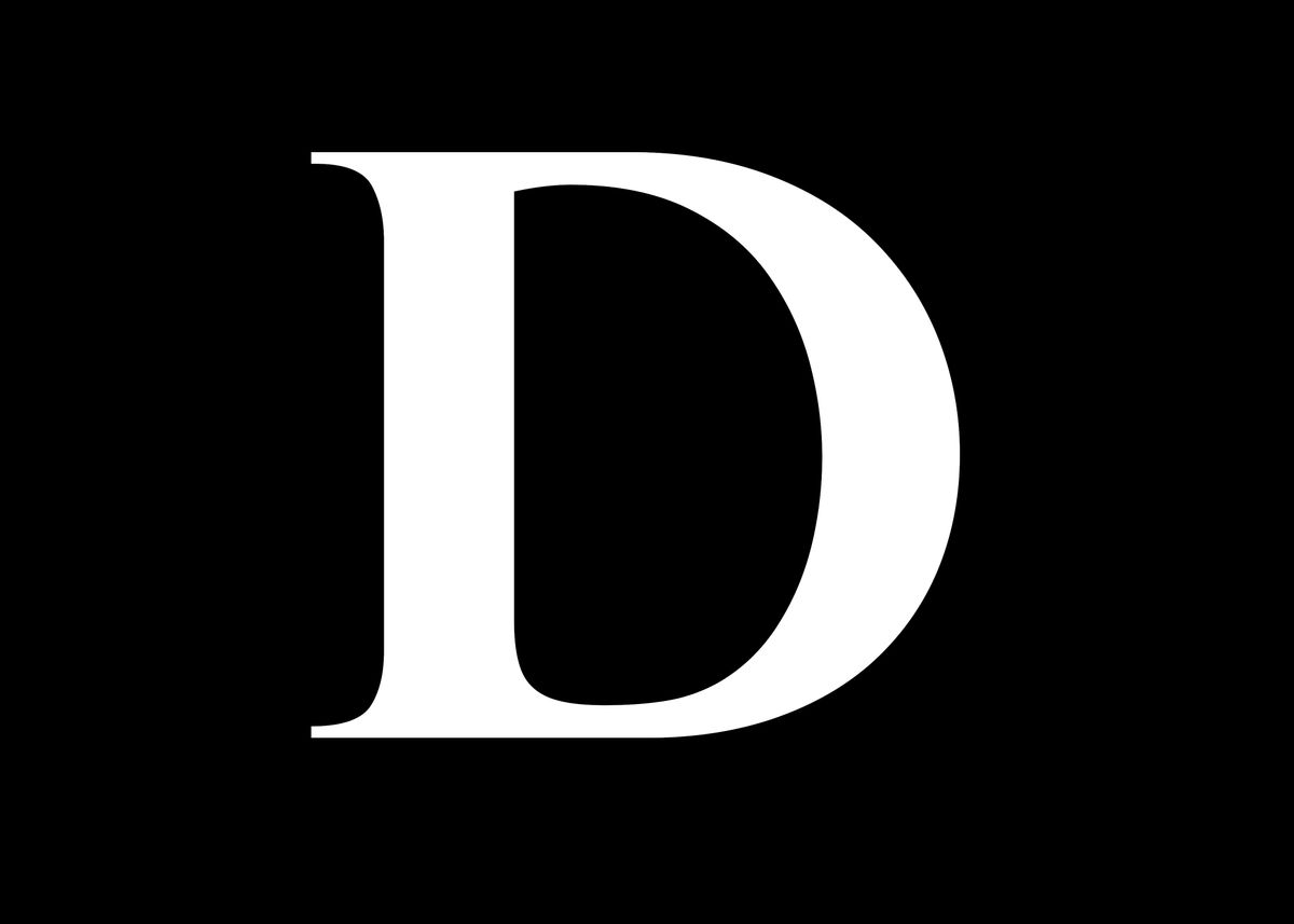 'D' Poster by The Diamond | Displate