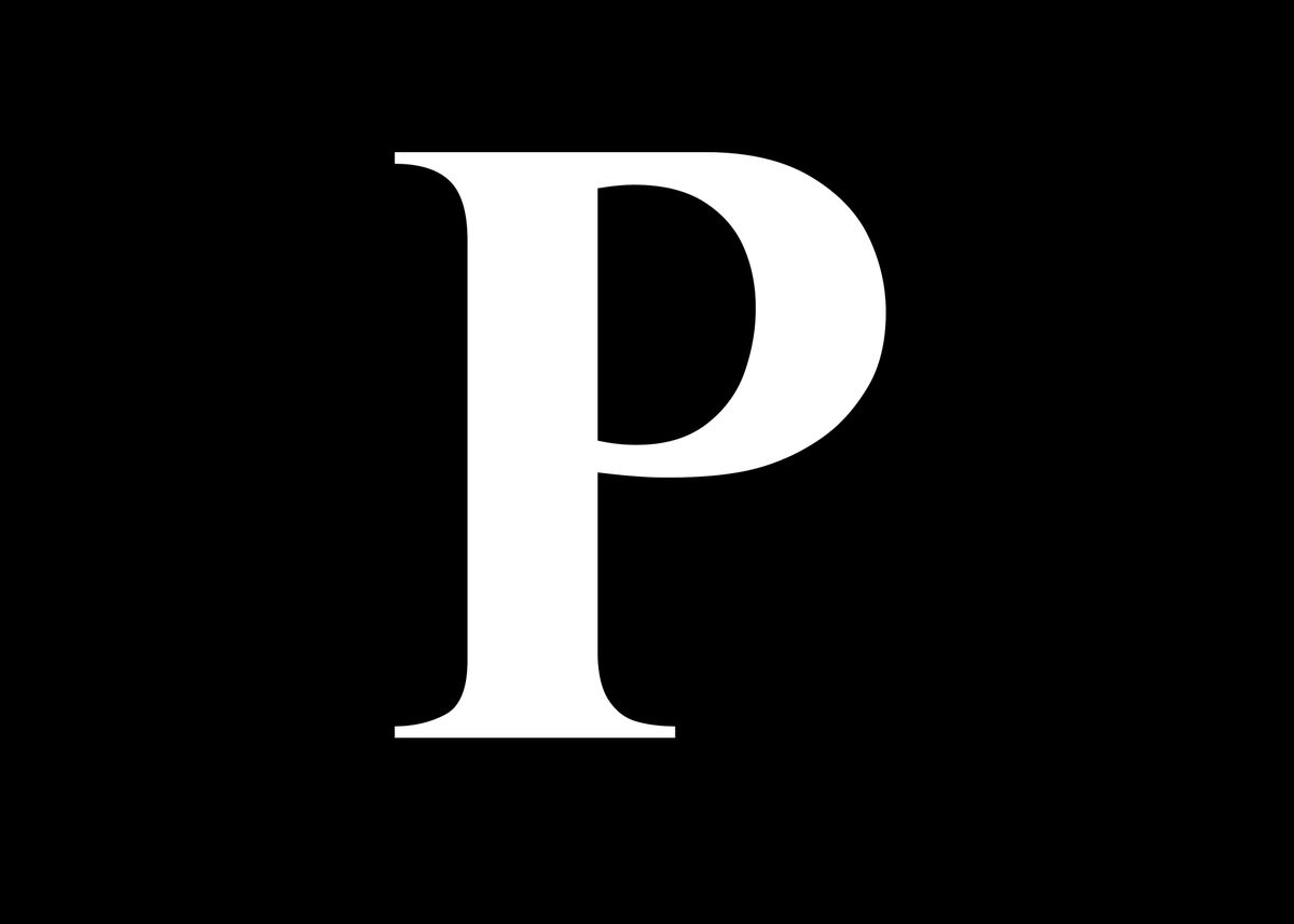 'P' Poster by The Diamond | Displate