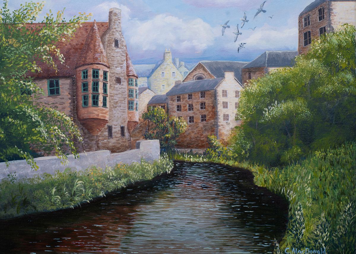 'Water of Leith Scotland' Poster, picture, metal print, paint by Chris ...