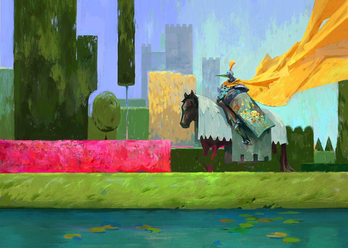 'Ambling Along' Poster, picture, metal print, paint by Florian Herold ...