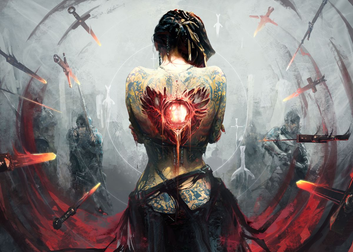 'Bloodflame' Poster, picture, metal print, paint by Rashed Alakroka ...