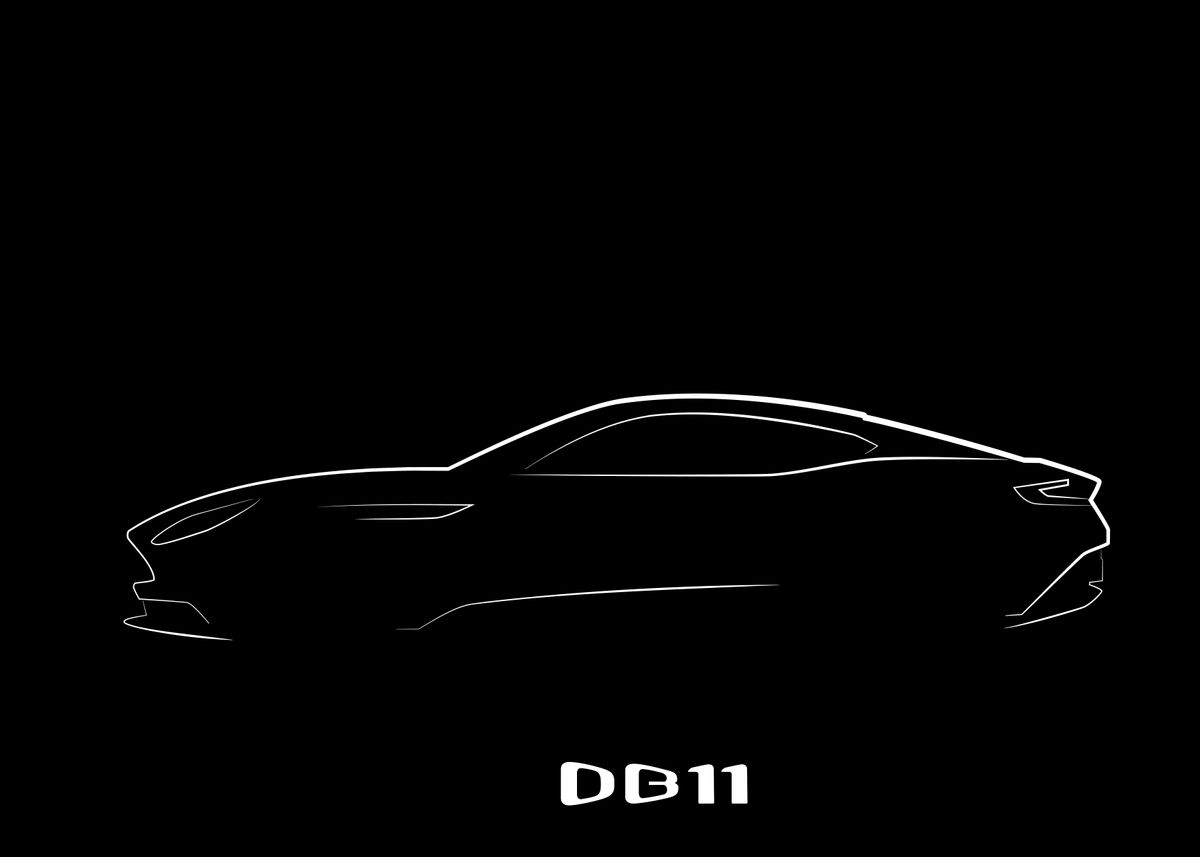 'Aston Martin DB11' Poster, picture, metal print, paint by Kenan Geraud ...
