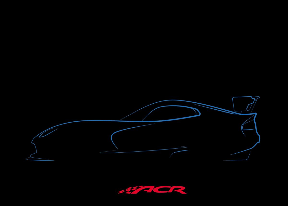 'Dodge Viper ACR' Poster, picture, metal print, paint by Kenan Geraud ...
