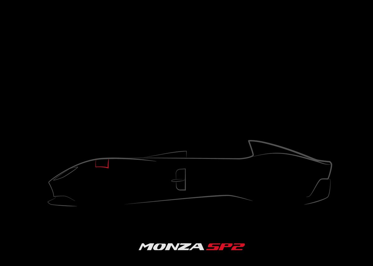 'Ferrari Monza SP2' Poster by Kenan Geraud | Displate