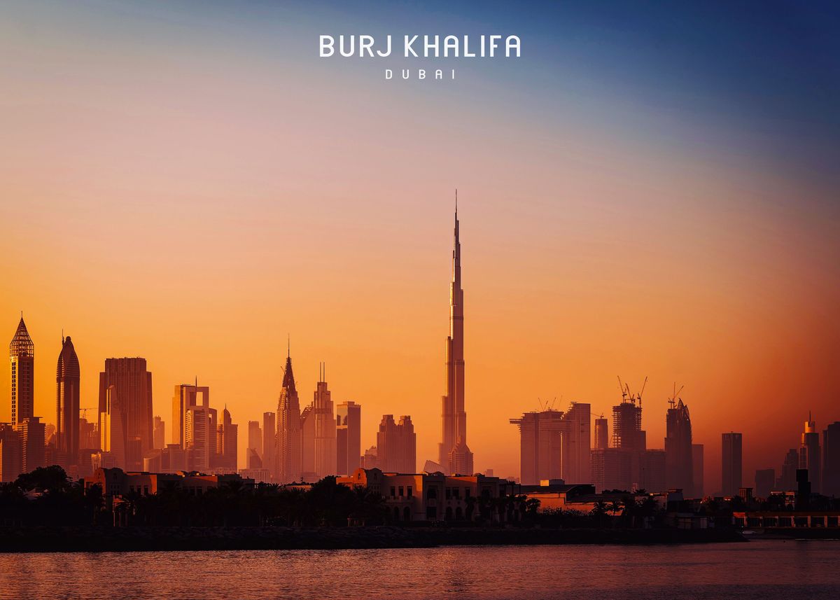 'Burj Khalifa ' Poster, picture, metal print, paint by Travel Addict ...