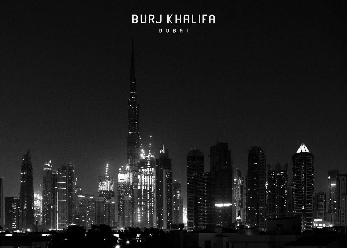 'Burj Khalifa ' Poster, picture, metal print, paint by Travel Addict ...