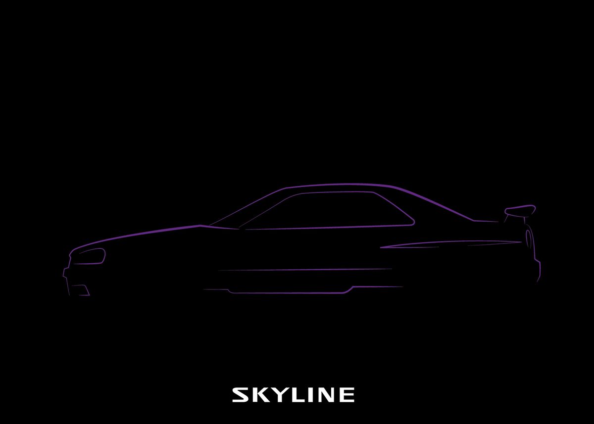 'Nissan Skyline GTR R33' Poster by Kenan Geraud | Displate