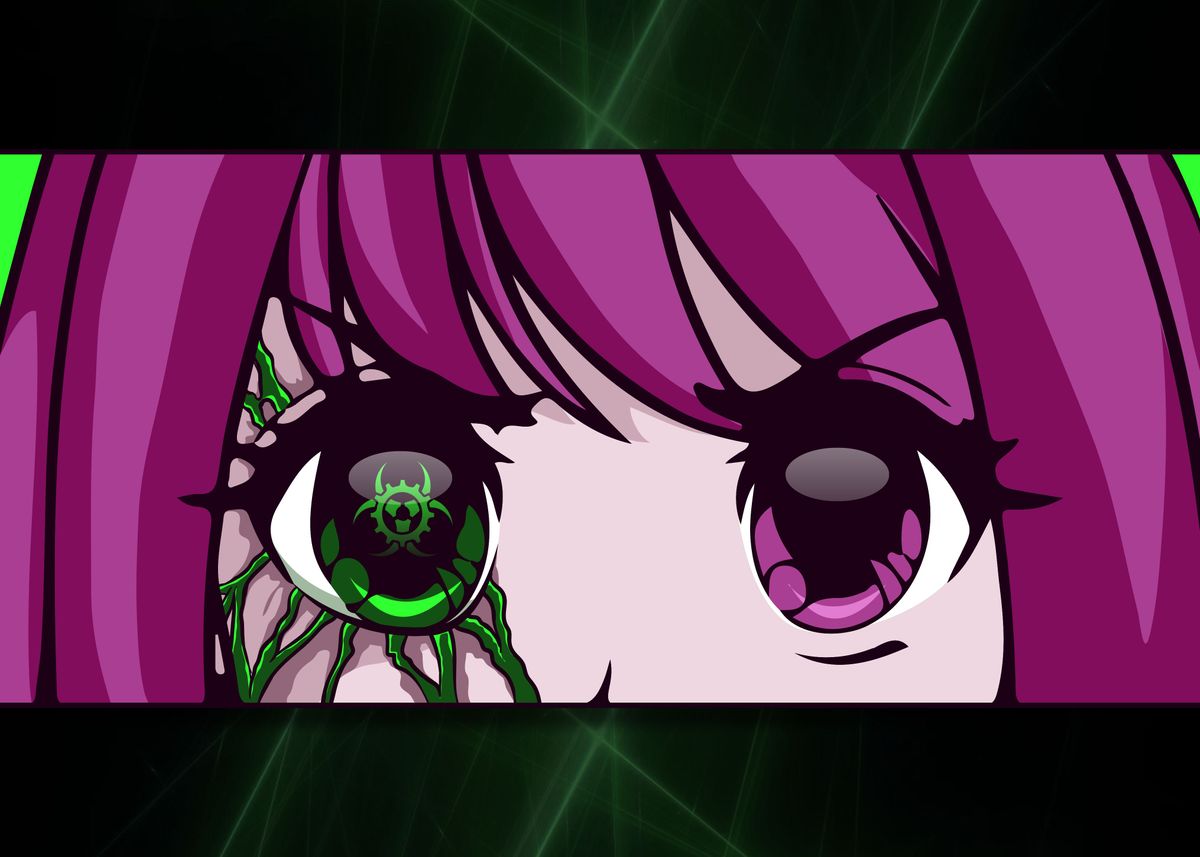'Biopunk Anime Girl' Poster, picture, metal print, paint by ...