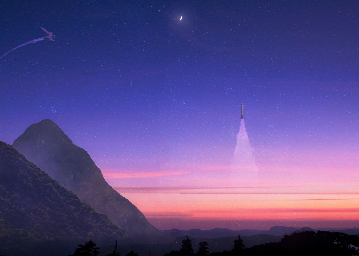 'Goodbye Sunset' Poster, picture, metal print, paint by Pedro Monteiro ...