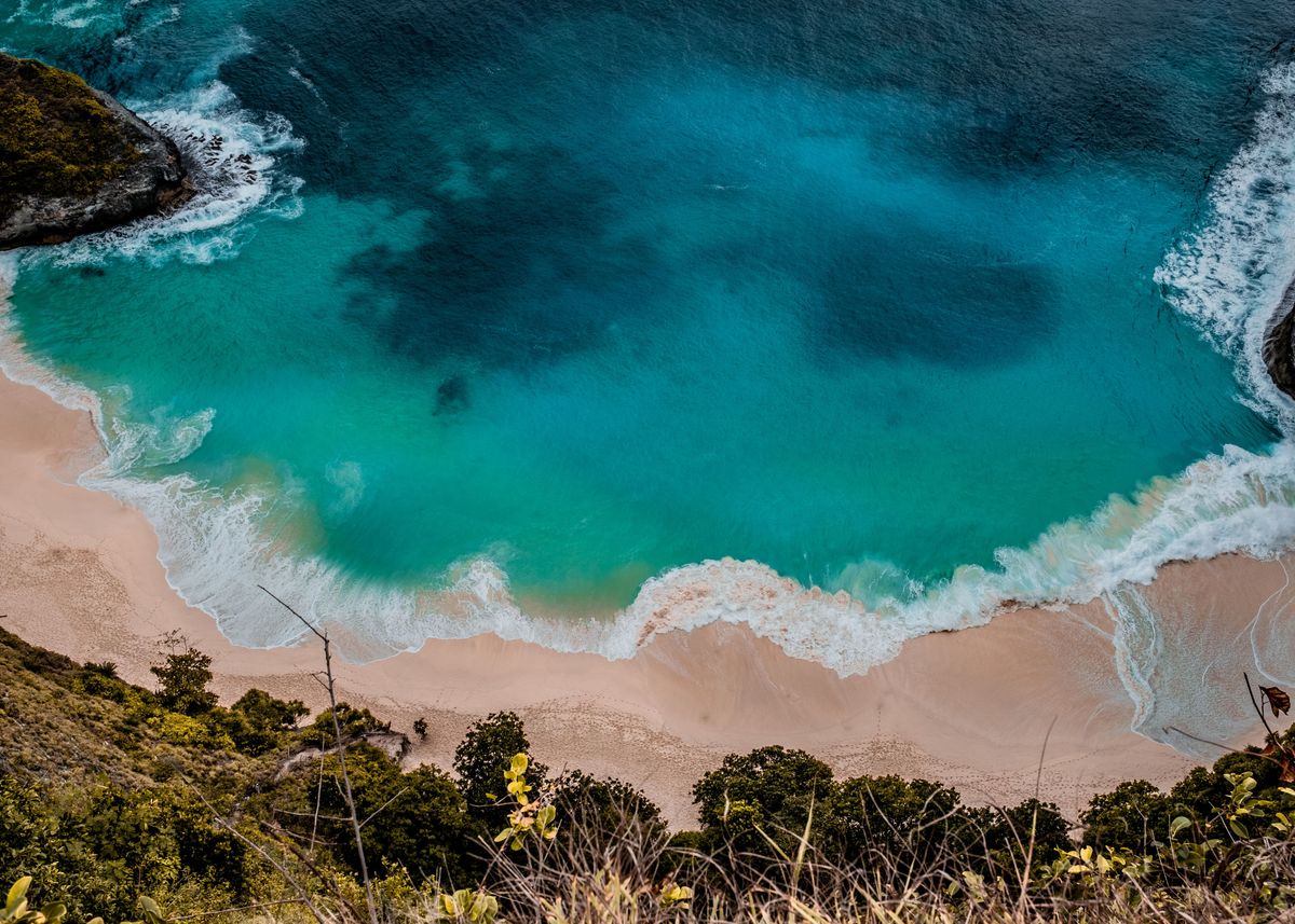 'Tropical Beach' Poster by Chelsea Shea | Displate