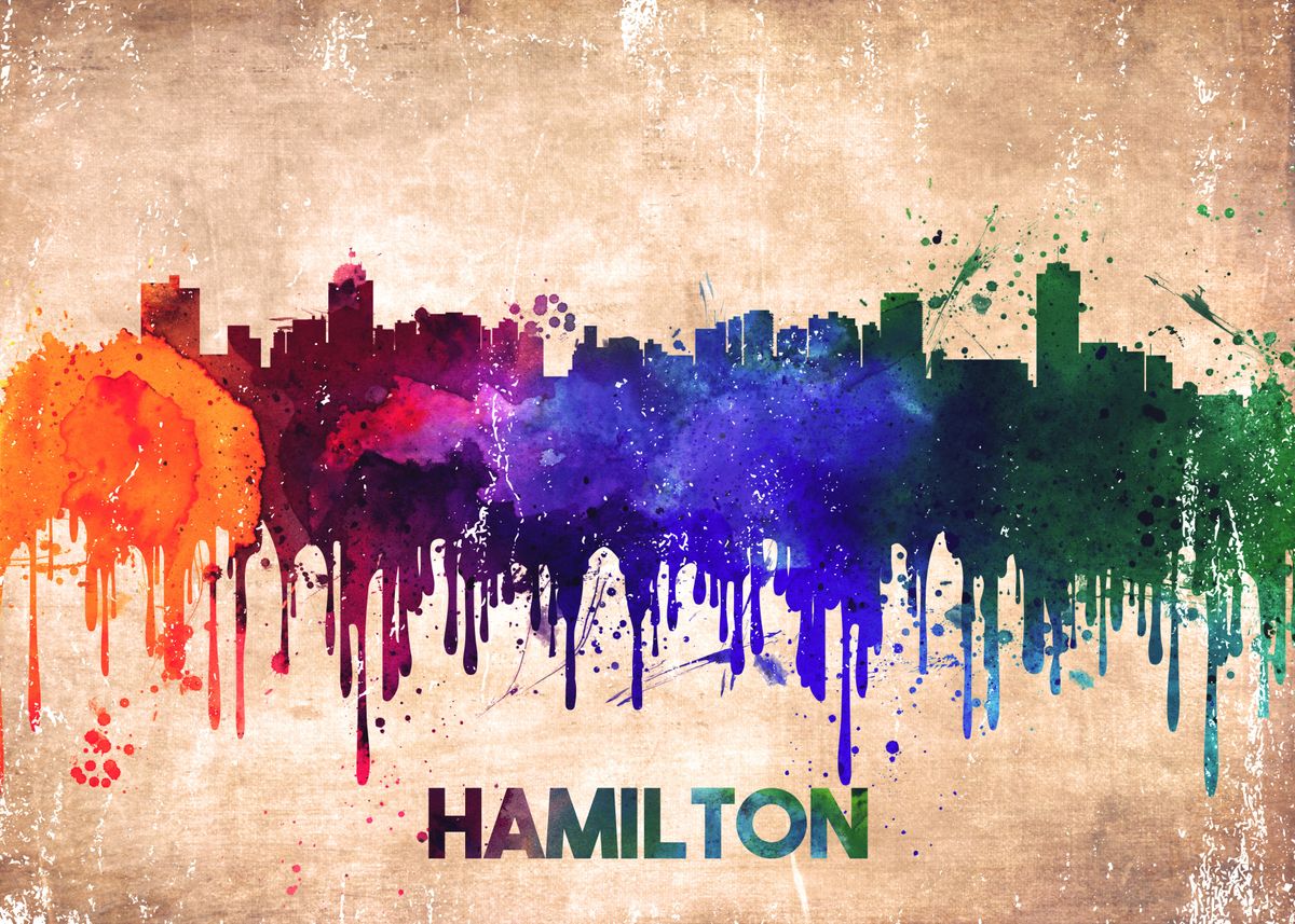 'Hamilton' Poster by Van Zelman | Displate