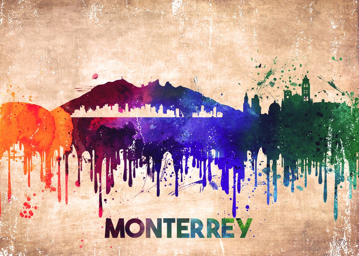 'MONTERREY' Poster, picture, metal print, paint by Van Zelman | Displate