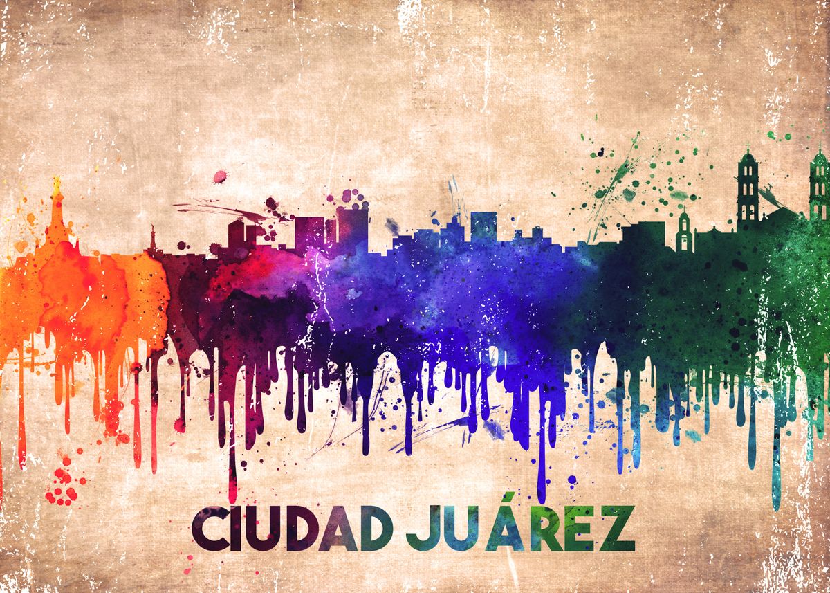 'Ciudad juarez' Poster, picture, metal print, paint by Van Zelman ...