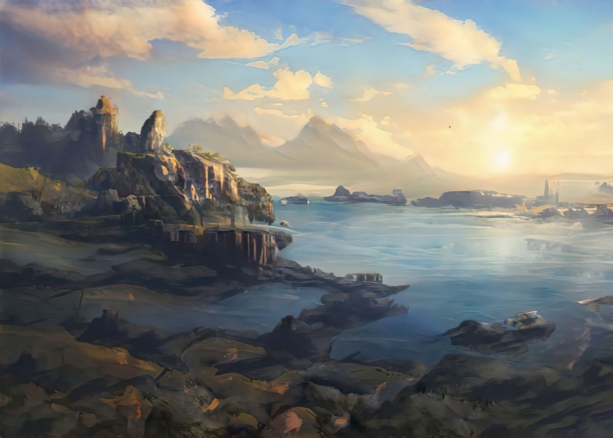 'Beautiful landscape' Poster by Designersen | Displate