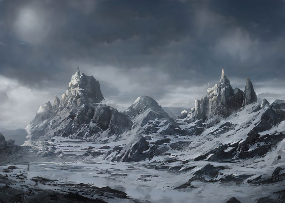 'The cold is coming' Poster, picture, metal print, paint by Designersen ...