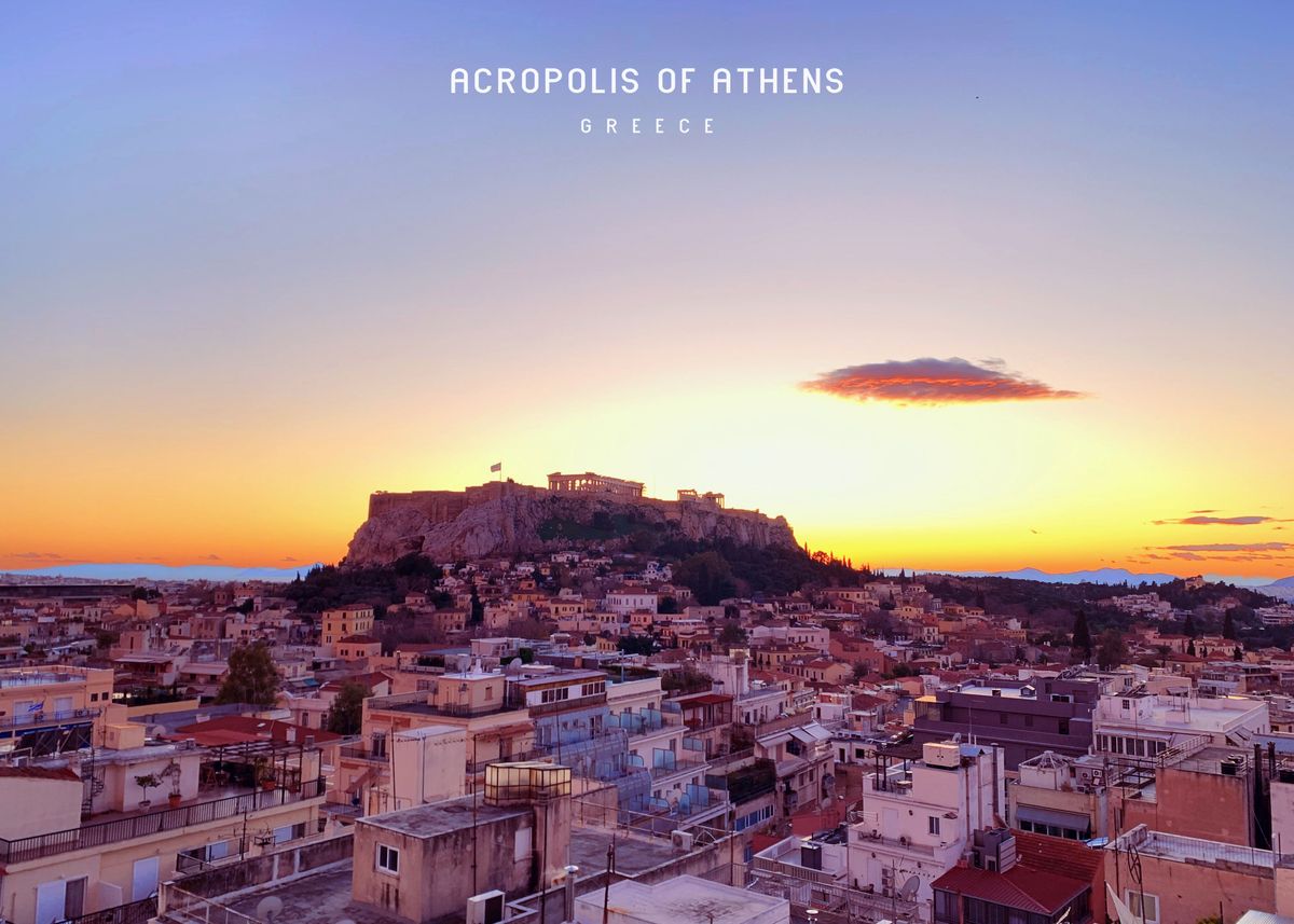 'Acropolis of Athens ' Poster, picture, metal print, paint by Explore ...