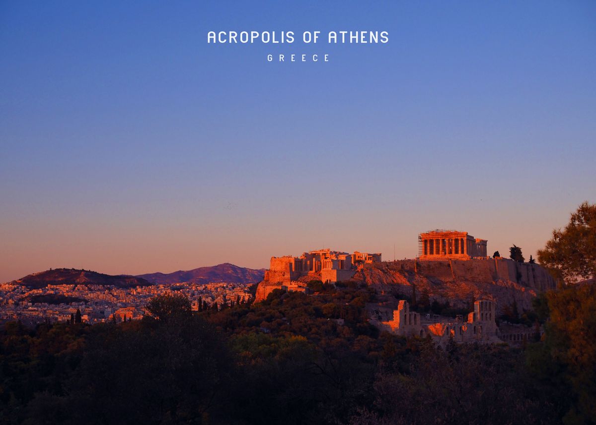 'Acropolis of Athens ' Poster, picture, metal print, paint by Explore ...