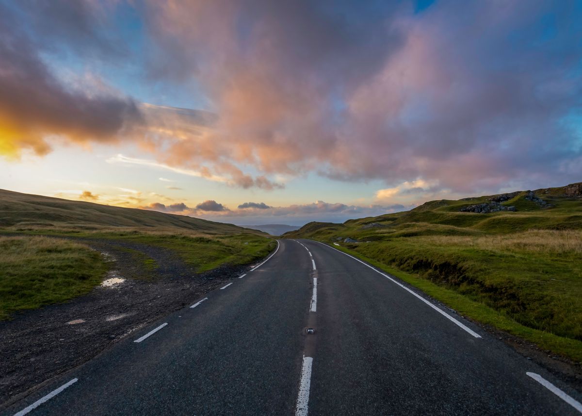 'An open road' Poster, picture, metal print, paint by Leighton Collins ...