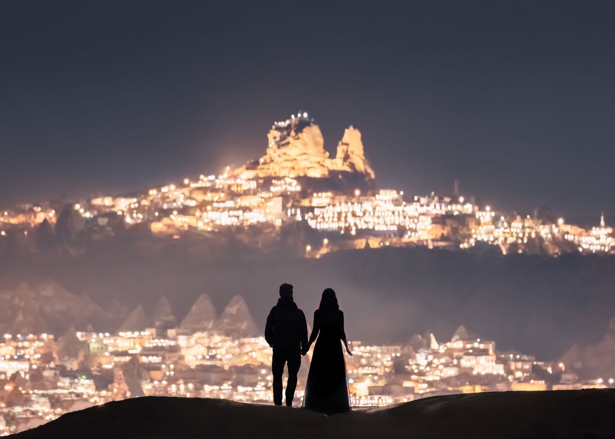 'Love of Cappadocia' Poster by Michelle von Kalben | Displate