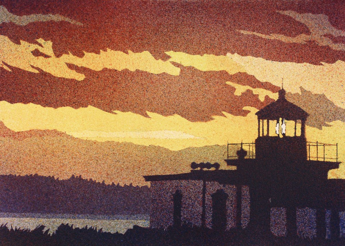 'Lighthouse Seattle WA art' Poster, picture, metal print, paint by Ryan ...